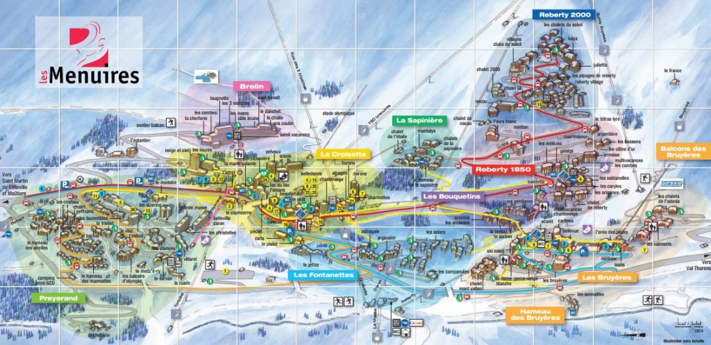 Les Menuires, la sportive